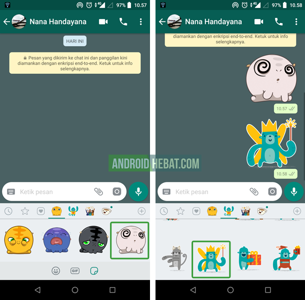 Cara Menambah dan Menggunakan Whatsapp Sticker – AndroidHebat